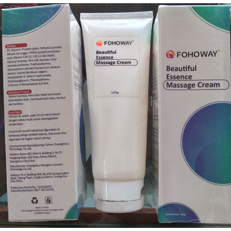 Jual Fohoway Beautyful Essence Massage Cream 100g | Shopee Indonesia