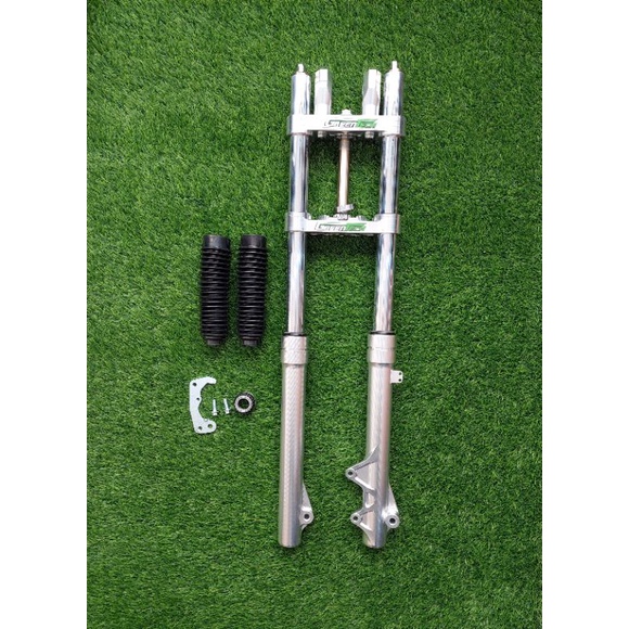 Jual SHOCK DEPAN AS 41MM SCARLET KLX150 DTRACKER150 SUDAH PAKAI PRELOAD ...