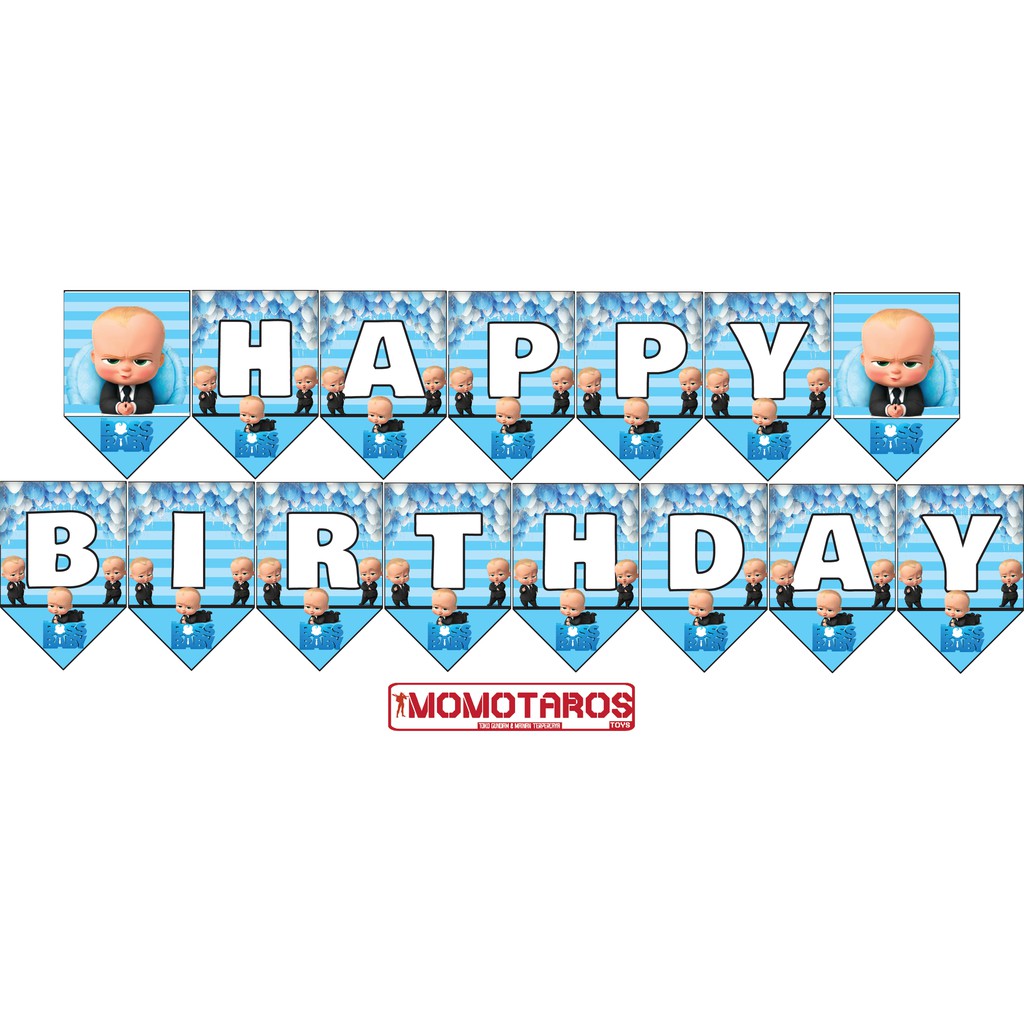 Jual Banner HBD Boss Baby set | Shopee Indonesia