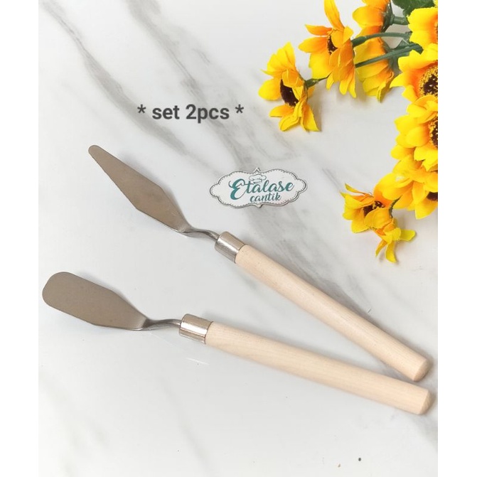 Jual Spatula pisau Scraper spatula besi Mixing palette/ spatula Pisau ...