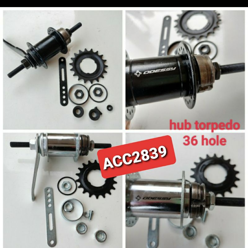 Jual Hub torpedo/rem torpedo -Untuk sepeda BMX, fixie -Velg lubang 36 ...