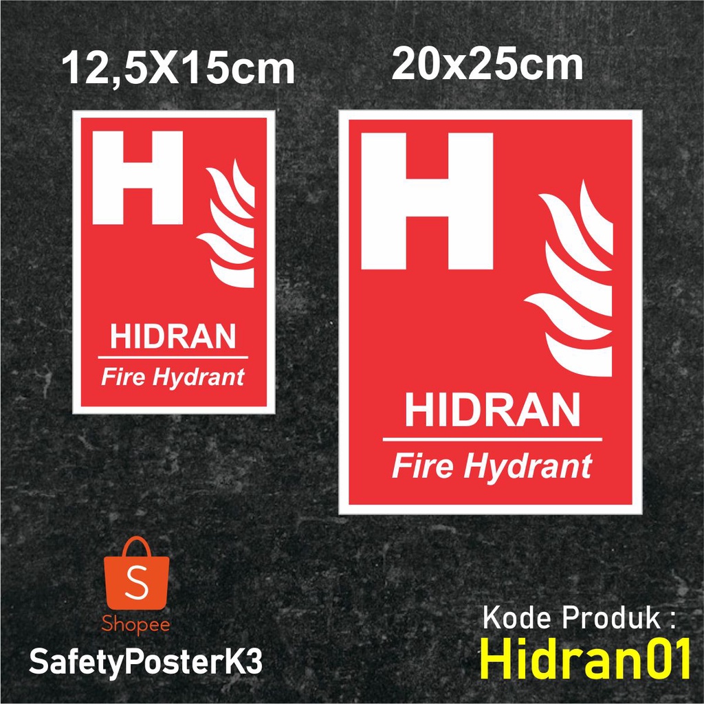 Jual Stiker Hidran Hydrant Tanda Safety Sign | Shopee Indonesia