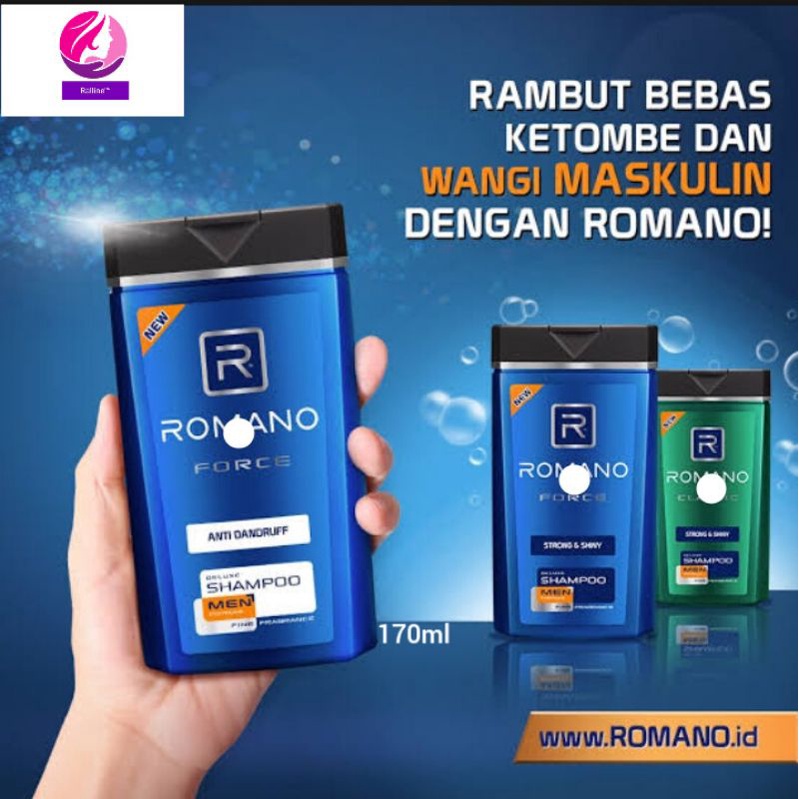 Jual ROMANO FORCE DELUXE SHAMPOO ANTI DANDRUFF FOR MEN Formula Netto ...