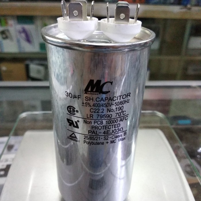 Jual Kapasitor Capacitor MC 30uF 30 mikro farad Tabung Aluminium 400V 450V | Shopee Indonesia
