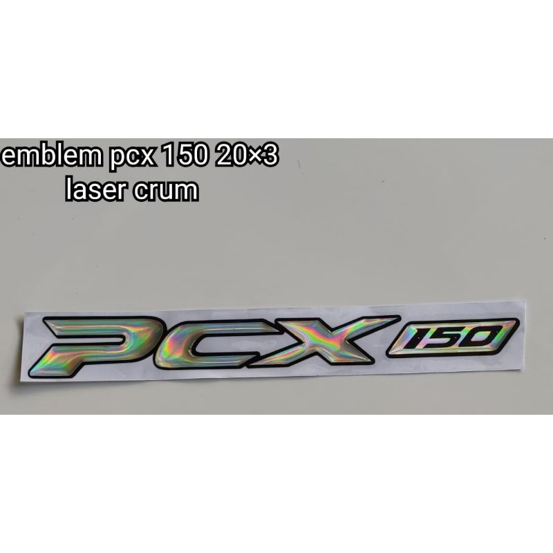 Jual EMBLEM PCX 150 CROM HOLOGRAM SET | Shopee Indonesia