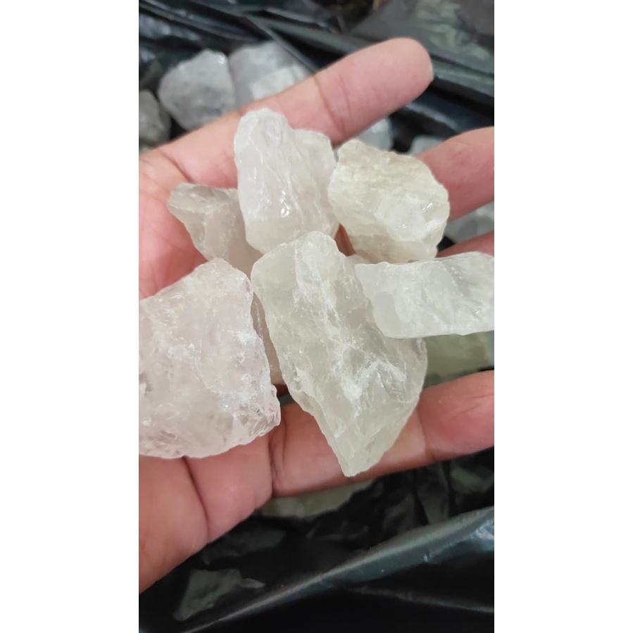 Jual Natural Milky Quartz Rough 2-4 cm paket 1 kg | Shopee Indonesia