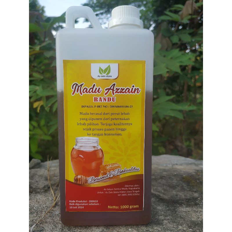 Jual Madu Randu Asli 1000 gr, Manis Alami Kaya Manfaat, 100% Murni ...