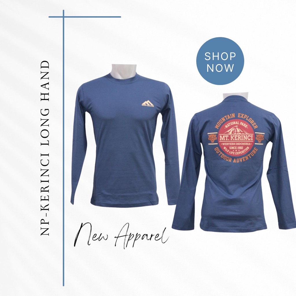 Jual Merapi Mountain T-Shirt NP Kerinci Long Hand | Shopee Indonesia