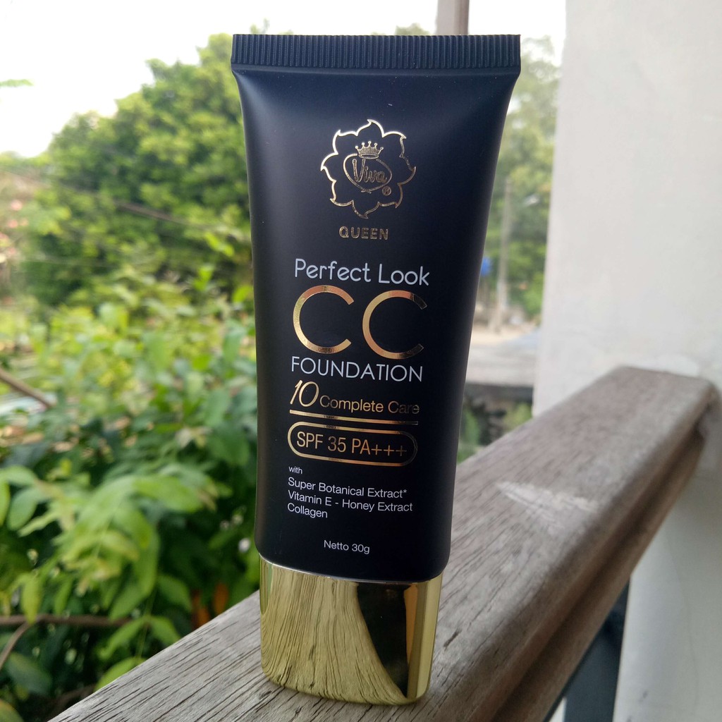 Jual ☘️ CHAROZA ☘️ VIVA Queen Perfect Look CC Foundation 10 Complete ...