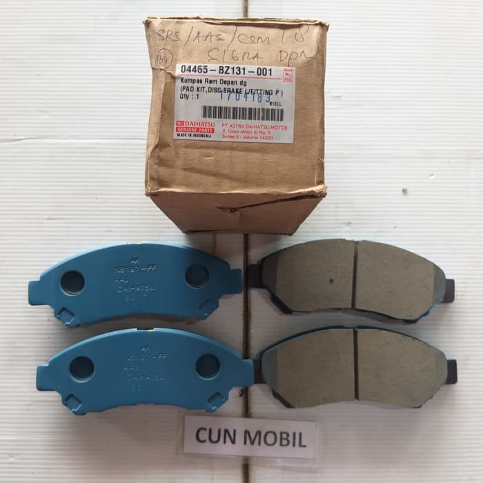 Jual Brake pad Grand Max, Luxio depan Original 04465-BZ131-001 | Shopee ...