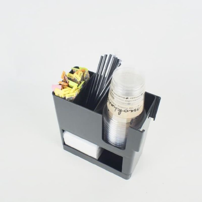 Jual JIWINS Cup Condiment Tissue Box Bar Caddy Jinde CS-JD-86233 ABS ...