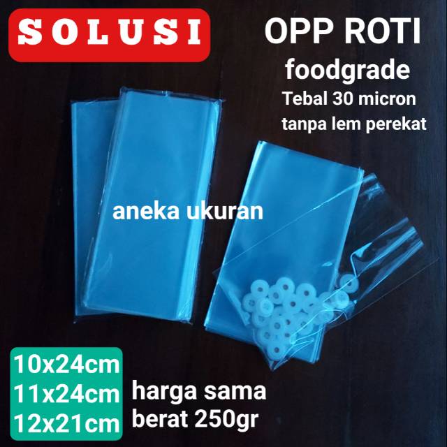 Jual OPP ROTI PLASTIK ROTI OPP SNACK TEBAL FOODGRADE | Shopee Indonesia