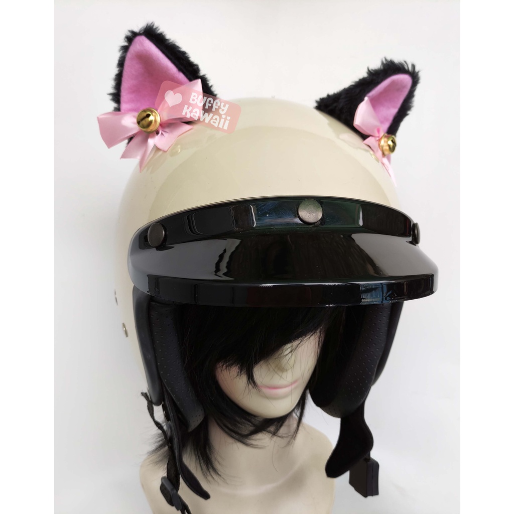 Jual Nekomimi helmet motorcycle kuping kucing helm accesories ...