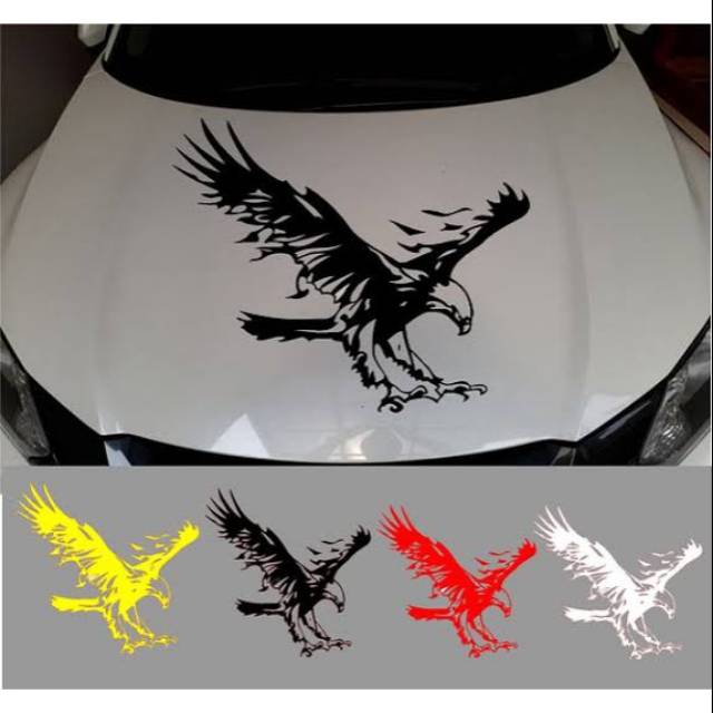 Jual Stiker cap mobil motif elang rajawali garuda terbaru | Shopee ...