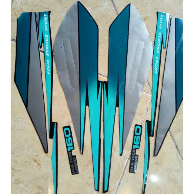 Jual stiker striping honda gl pro 95 biru hijau | Shopee Indonesia