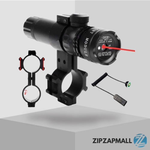 Jual Tactical Red Dot Laser Gun Scope+Baterai+Charger / Laser Senapan Angin Siang Malam Pcp ...