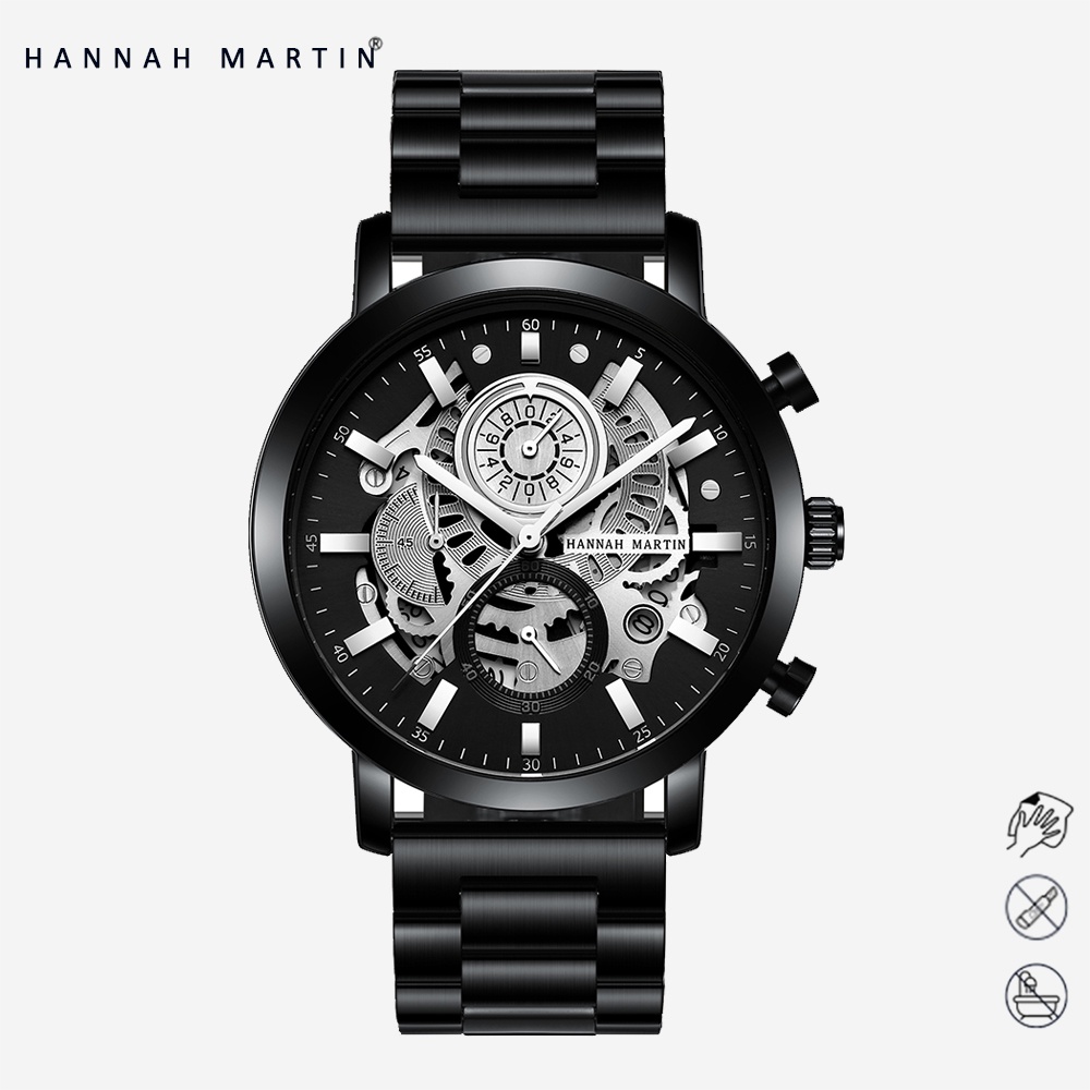 Jual HANNAH MARTIN Jam Tangan Pria 100% Original Fashion Tahan air ...