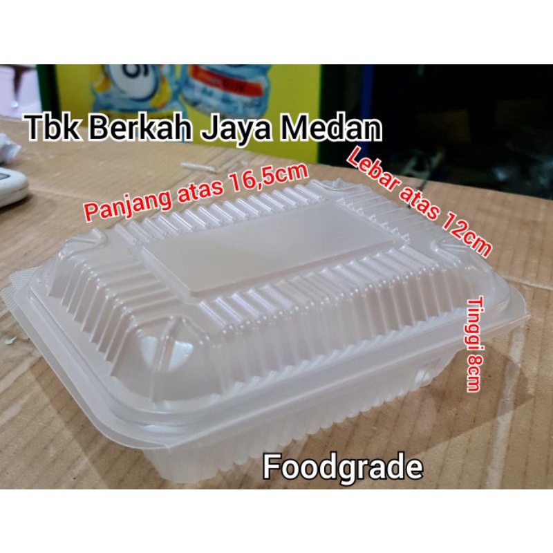 Jual 50pcs Food pack M/Tempat Bekal/Wadah Makanan Plastik/Lunch Box ...