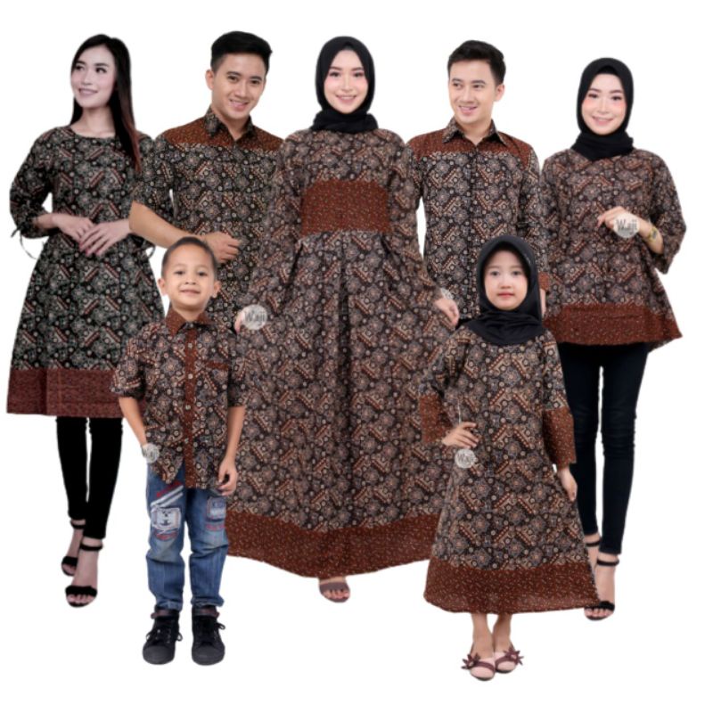 Jual BAJU BATIK COUPLE KELUARGA MOTIF MATARAM | Shopee Indonesia