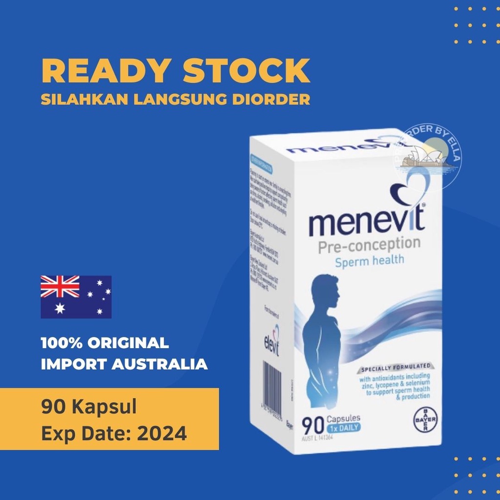 Jual Menevit 90 Capsules / Kapsul (Supplemen Kesehatan Seksual Pria ...