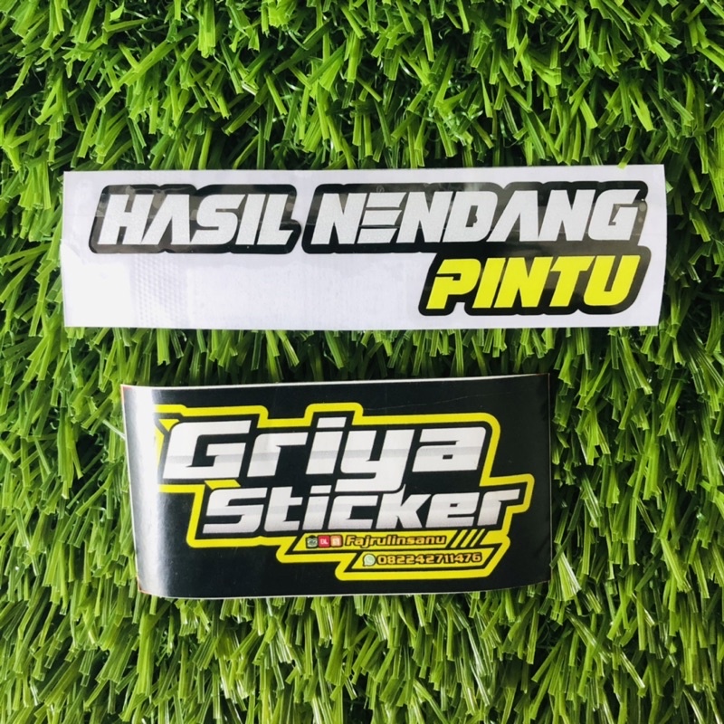 Jual stiker HASIL NENDANG PINTU sticker ngab viral | Shopee Indonesia