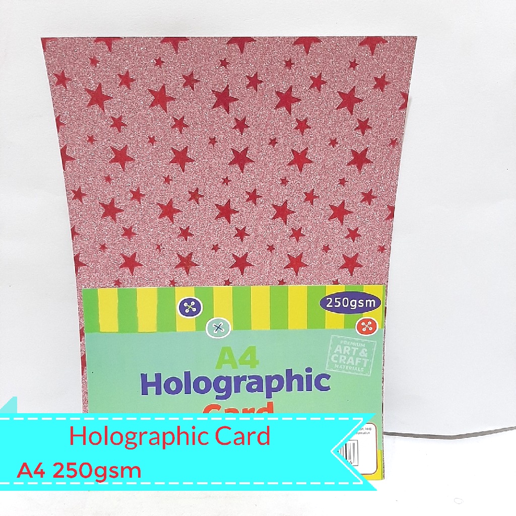 Jual Kertas Holographic Card Glitter Paper A4 250gsm | Shopee Indonesia