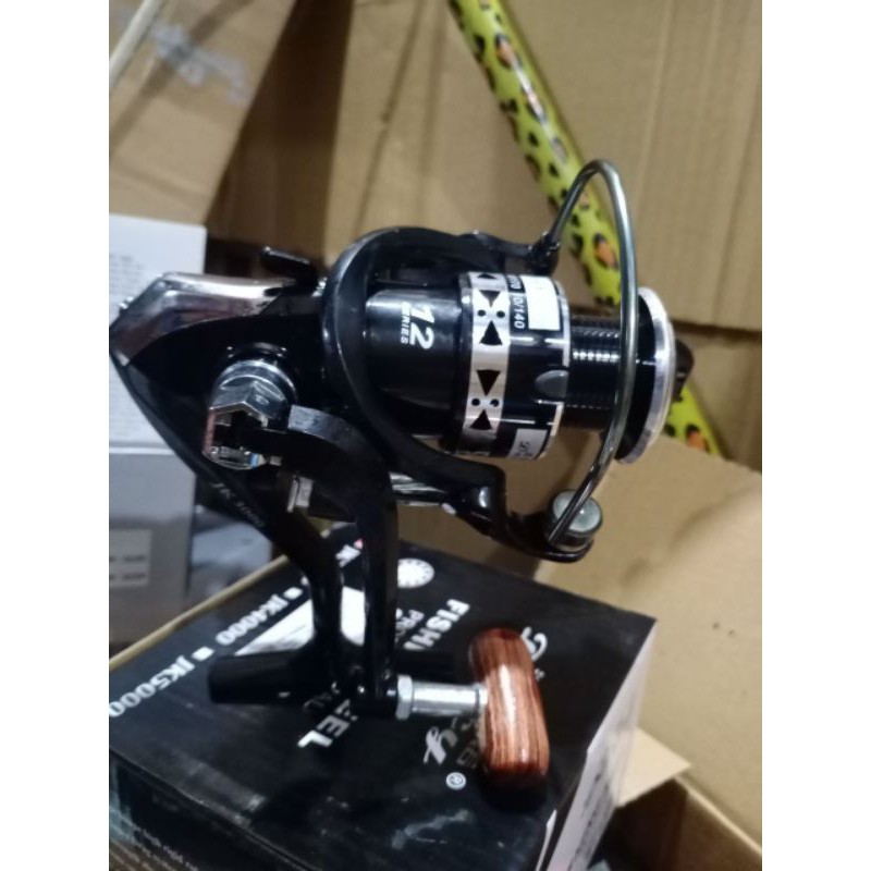 Jual Reel Pancing Spinning Interchangeable Handle Size JK2000 Full ...