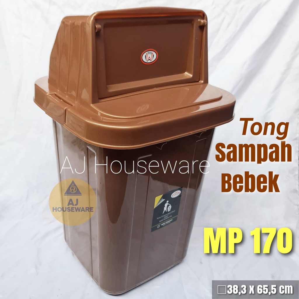Jual TEMPAT SAMPAH/ TS BEBEK / TONG SAMPAH BESAR 42 LITER TUTUP/ MPW | Shopee Indonesia