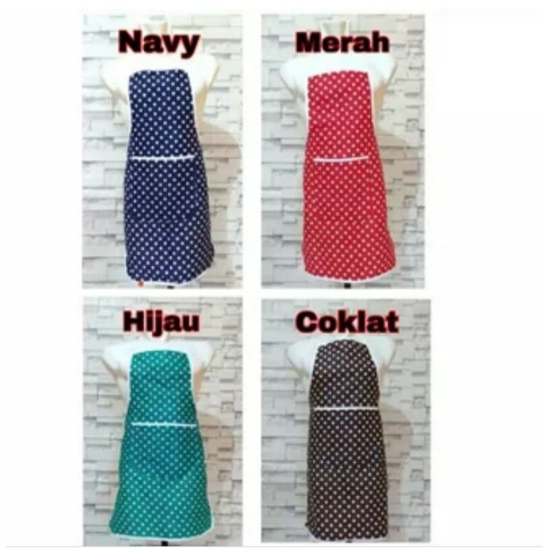 Jual Celemek Polkadot dengan berbagai variansi warna | Shopee Indonesia