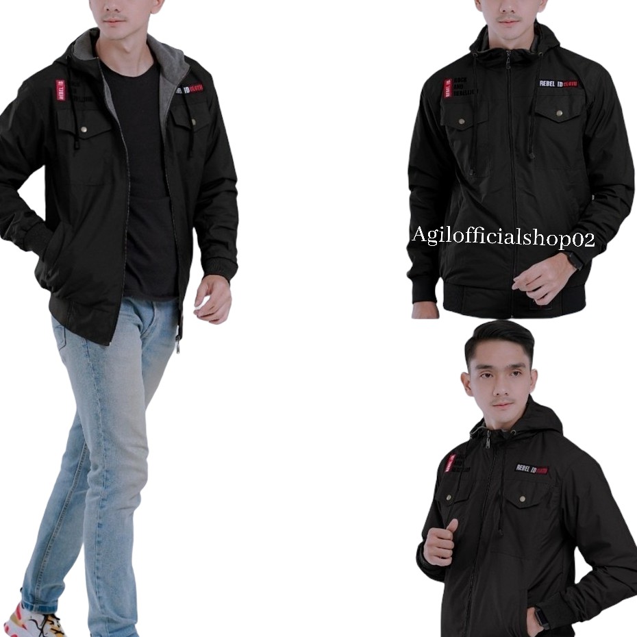Jual ORIGINAL BRAND REBEL ID !! JAKET SEMI PARKA PRIA-JAKET TERBARU ...
