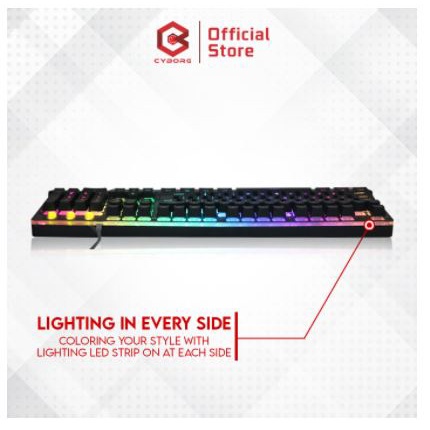 Jual Keyboard gaming cyborg wired usb 2.0 membrane fullsize 104 keys ...