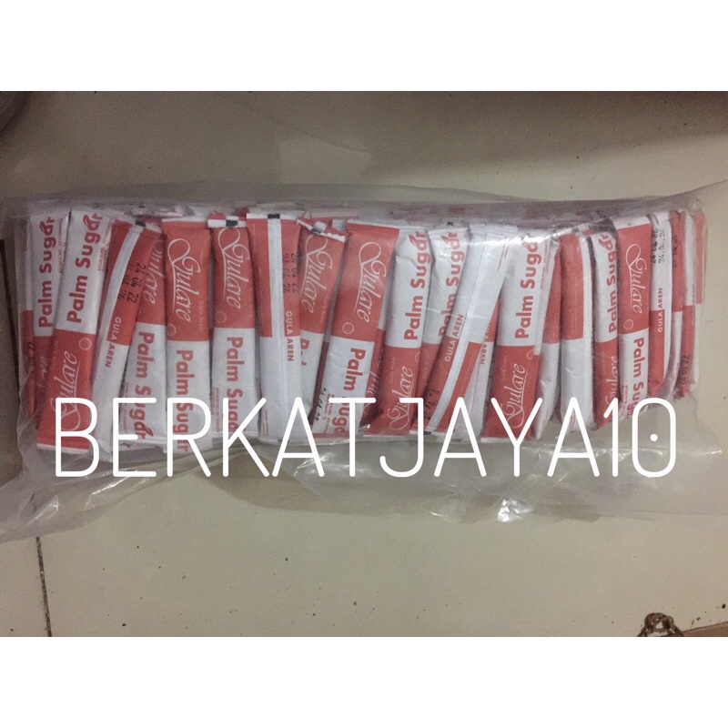 Jual Gulare Palm Sugar Stick repack isi 50 pcs x 7gr Gula Aren Sachet ...