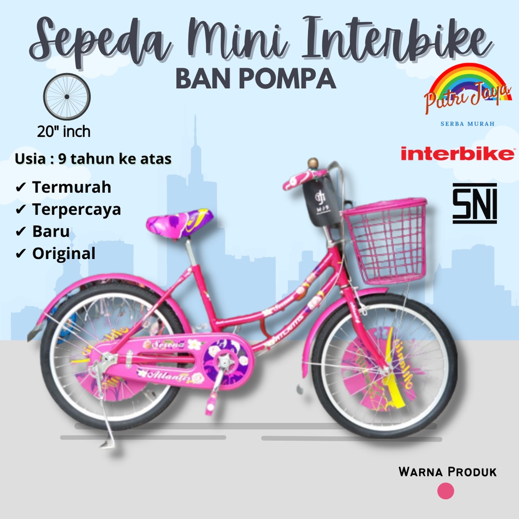 Jual Sepeda Cewe 20 inch Inter bike | Shopee Indonesia