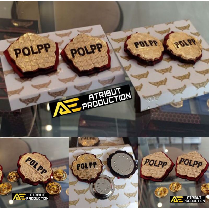 Jual Monogram Pin Kerah POL PP Satpol PP Magnet Paku Terbaru | Shopee ...