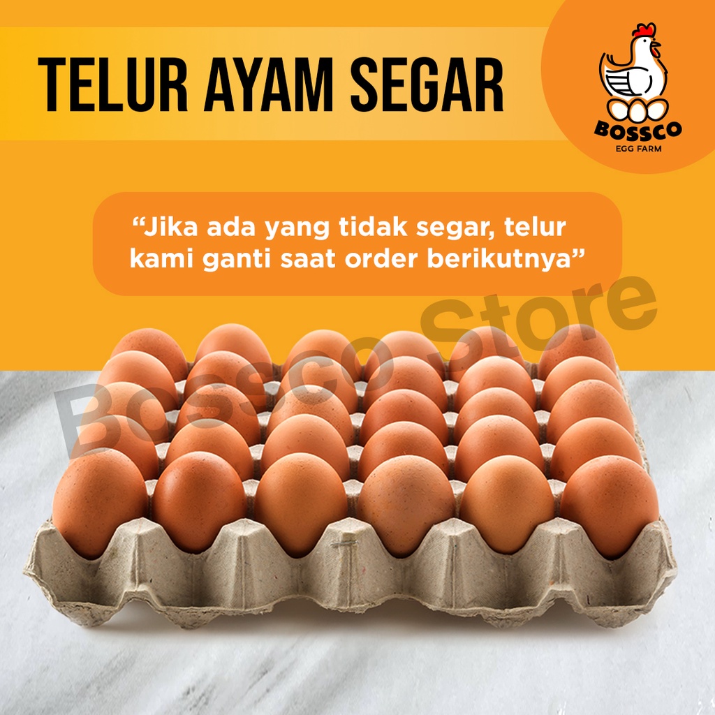 Jual Telur Ayam Negeri FRESH/ telor ayam negri per 1 tray telur ayam ...