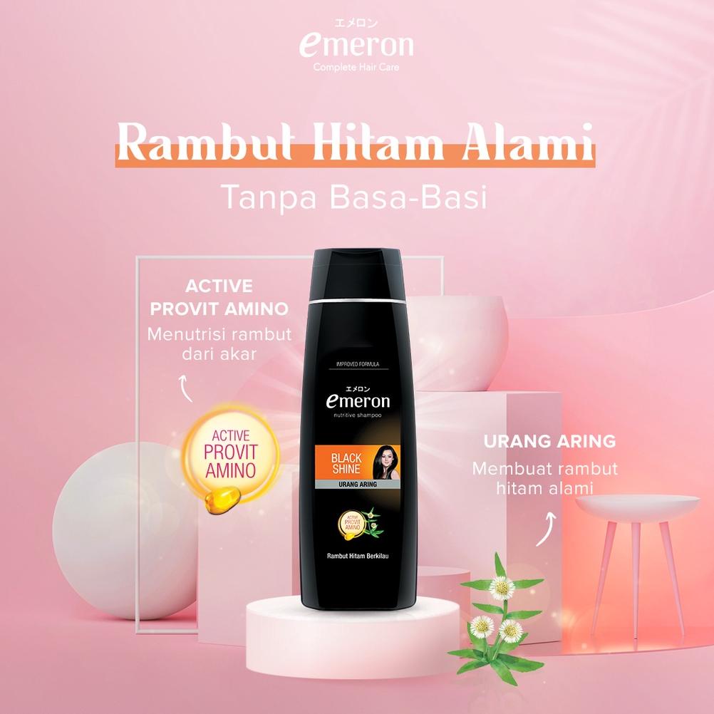 Jual Emeron Shampoo Black & Shine Botol 340Ml | Shopee Indonesia