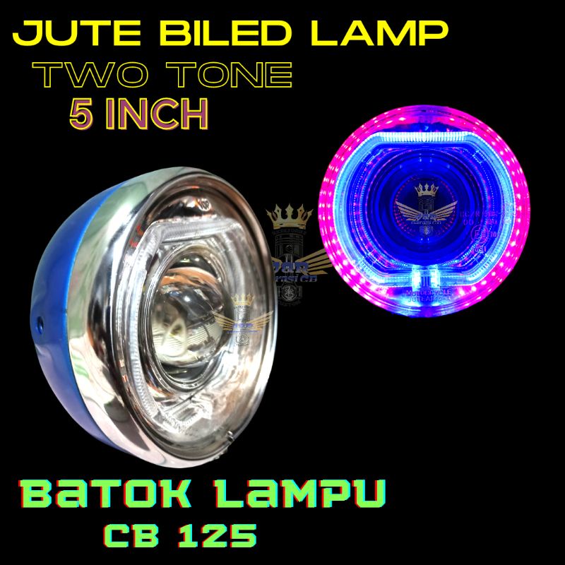 Jual Lampu Biled CB GL100 GLmax Batok Cb125 Krom 60watt Runing Led ...