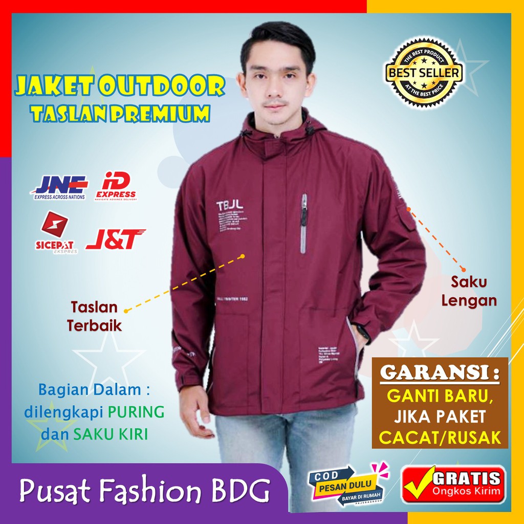 Jual Jaket Outdoor Outdor Pria Jacket Windbreaker Motor Cowok Camping ...