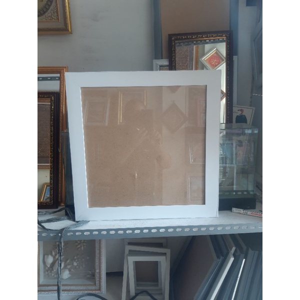 Jual frame foto plus kaca minimalis ukrn 40 x 40 bahan fiber | Shopee ...
