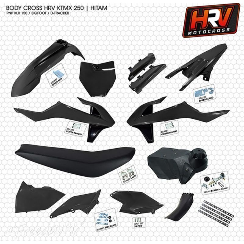 Jual Body Full Set Trail KTM 250 2017 PNP Rangka KLX / KTMX | Shopee ...