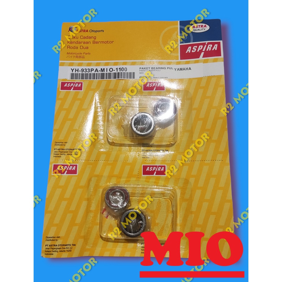 Jual PAKET BEARING BAMBU PULLEY LAHER LAKER PULLY PULI MIO ASPIRA MIO ...