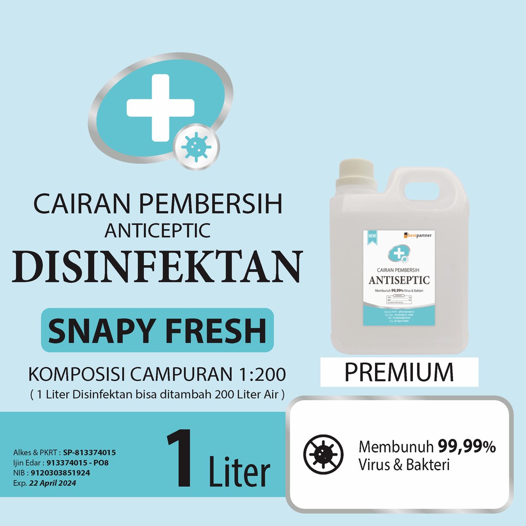 Jual Desinfektan 1 liter Premium Aroma Seger (jurigen) | Shopee Indonesia