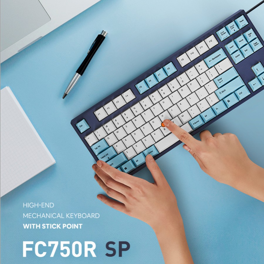 Jual LEOPOLD FC750R PS STICKPOINT GREY BLUE CHERRY MX SILVER FC750RSPV ...