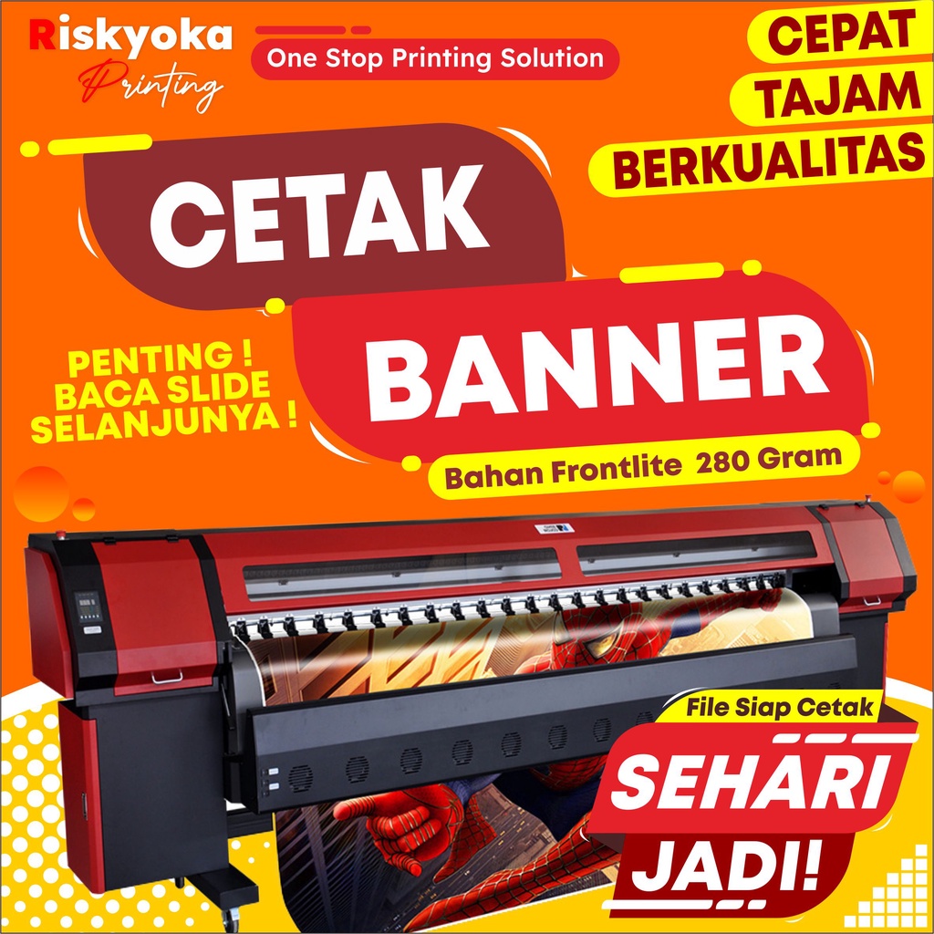 Jual Cetak Banner, Spanduk, Baliho 280 Gram Tajam, Pekat, Sehari Jadi ...
