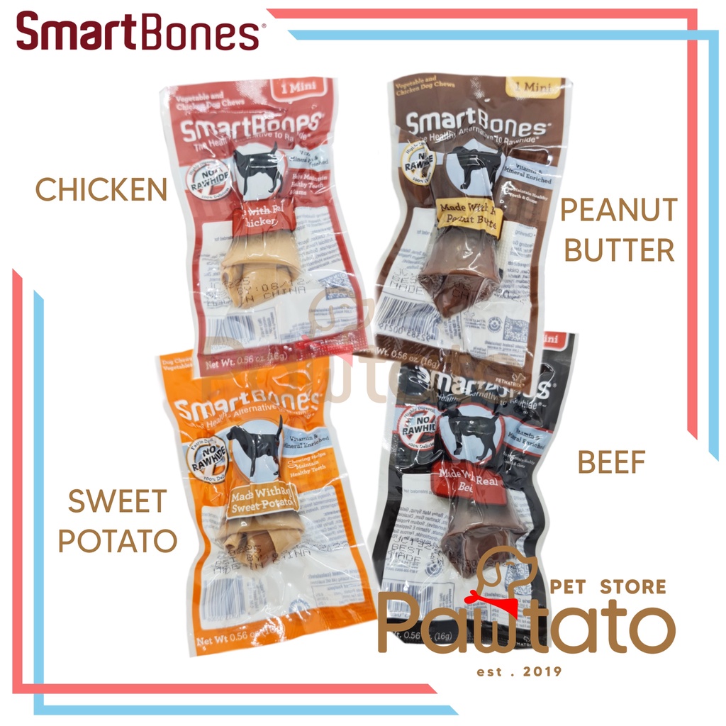 Jual Snack Tulang Anjing Smartbones Mini Puppy Dog Dental Healthy Chew ...