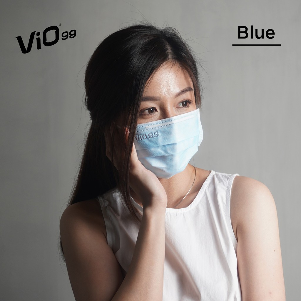 Jual VIO - Mask '50S 3 ply Earloop Masker Medis BFE, VFE, PFE filtrasi ...