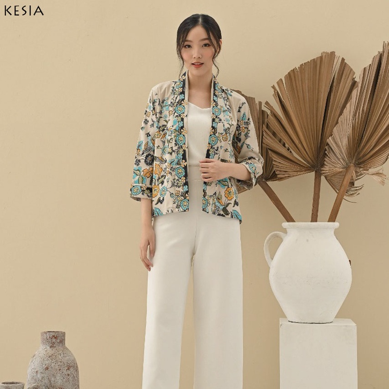 Jual Evercloth Kesia Outer Batik Wanita Luaran Batik Wanita Atasan ...
