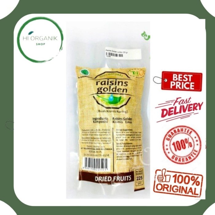 Jual Buah Kering - Trio Natural Raisins Raisin Golden 225 Gram / Buah ...