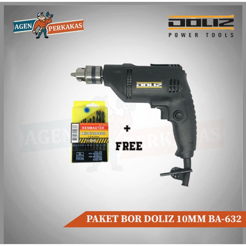 Jual MESIN bor Dolis 10mm BA 632 fee mata bor besi | Shopee Indonesia