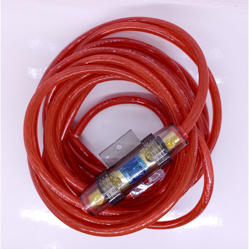 Jual Paket Sekring Tabung / Sekering Botol 60A Dan Kabel Power Mobil 8 ...